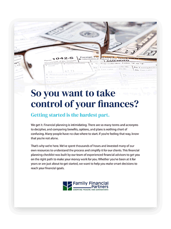 Financial Planning Checklist - Family Financial Partners